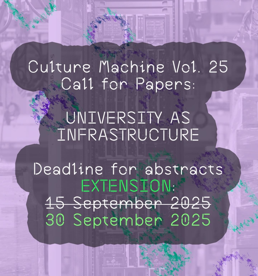 Culture Machine Vol. 25: University as Infrastructure – Critical Media Lab